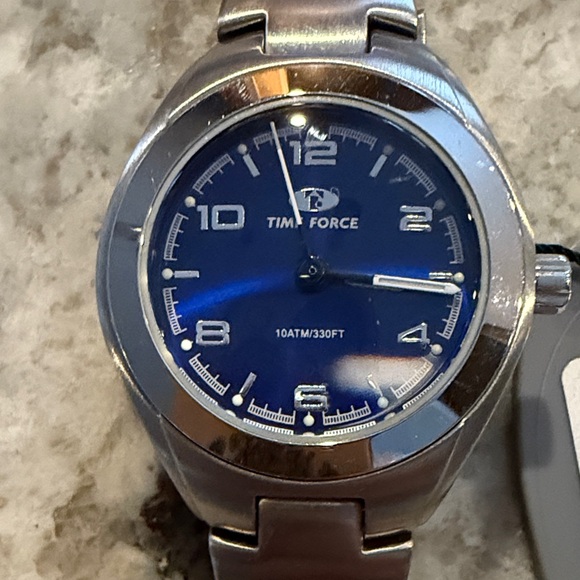 Accessories | Time Force Blue And Silver Watch | Poshmark